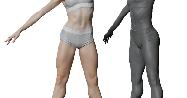 Female Ballet Dancer Reference Pose 012